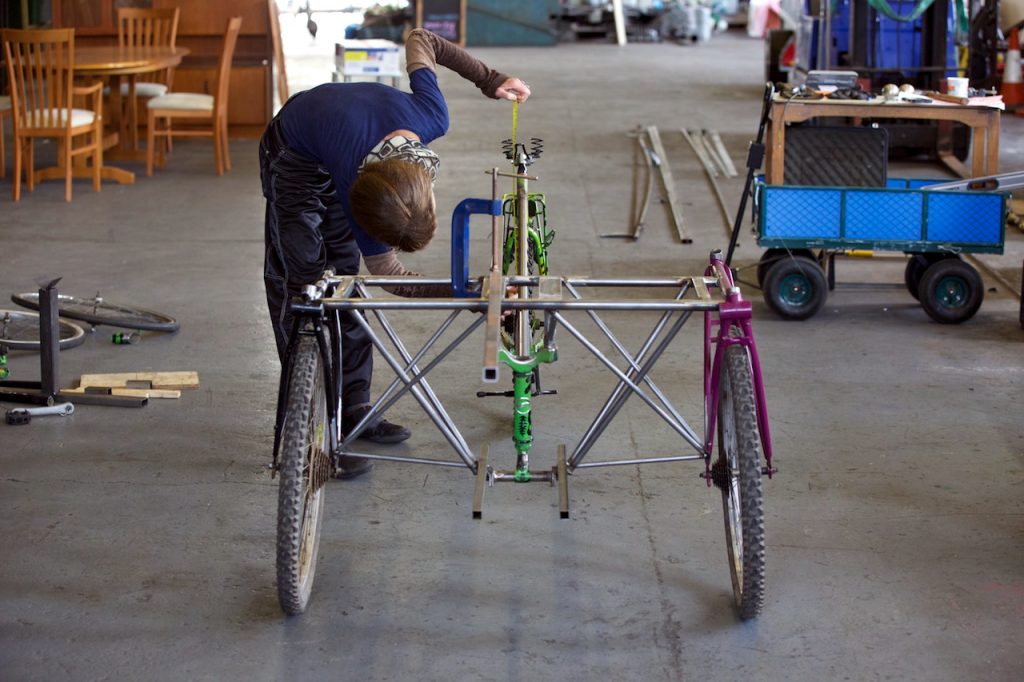 day two – Vibrator Bike make week – Bicrophonic Research Institute